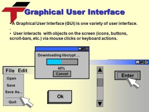 What is the Graphical User Interface (GUI)? How does the GUI work?